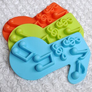 6-cavities Music Note Mold Ice Mold Silicone Cake Mold - Etsy