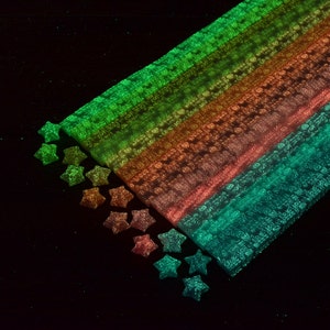 20 Colors Luminous Origami Star Paper Kit I Love You Lucky Wishing Star ...