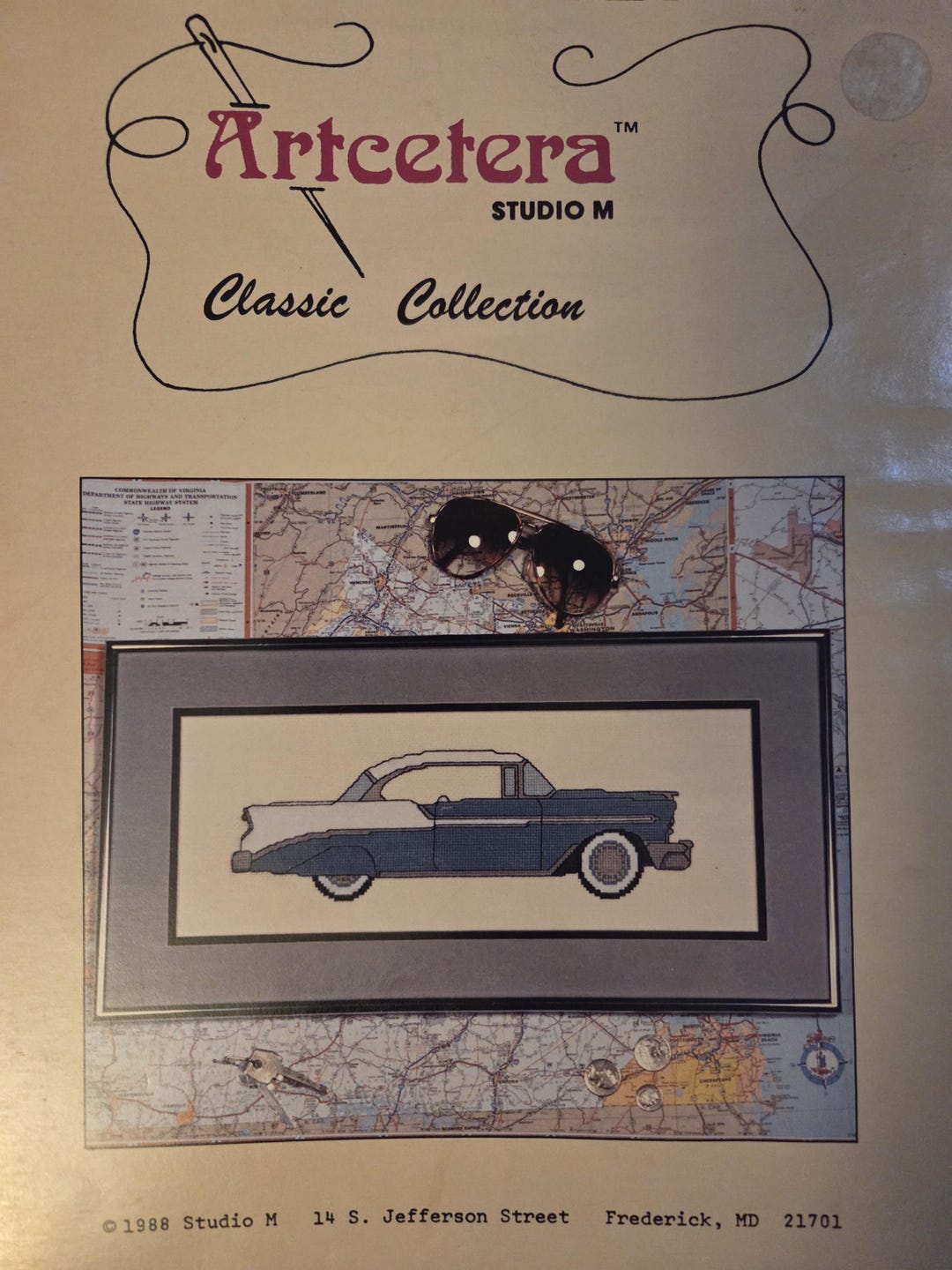 Artcetera 56 Chevy Cross Stitch Pattern. FREE SHIPPING. Used Pattern ...