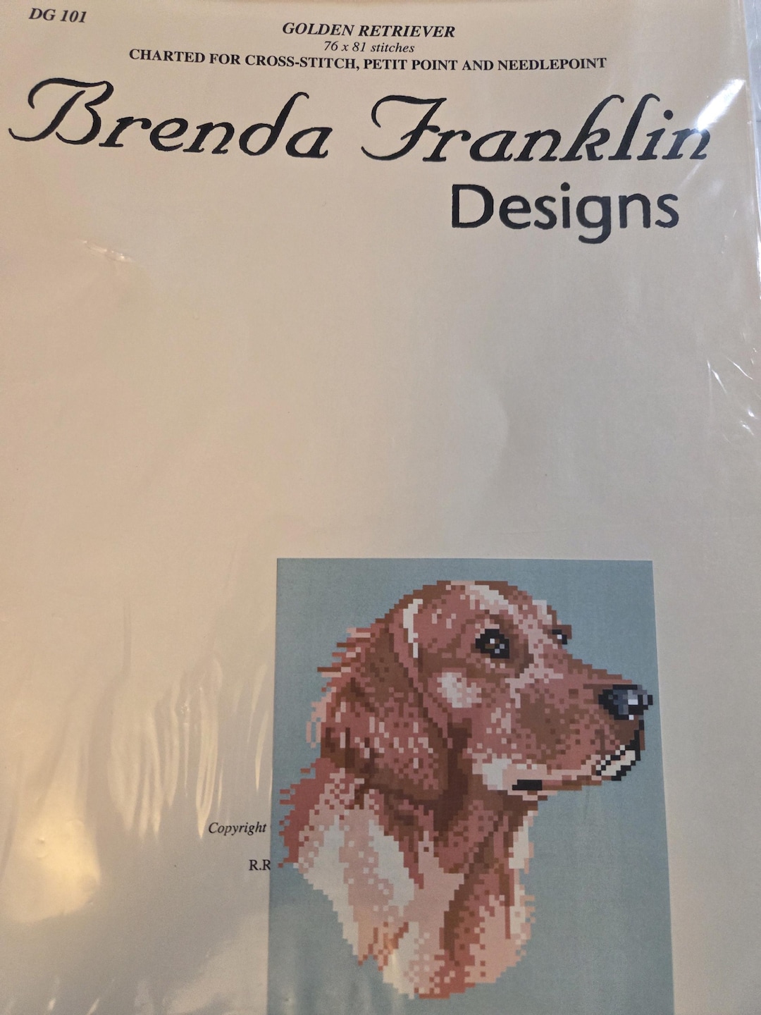 Brenda Franklin Designs Golden Retriever Cross Stitch Pattern. FREE ...