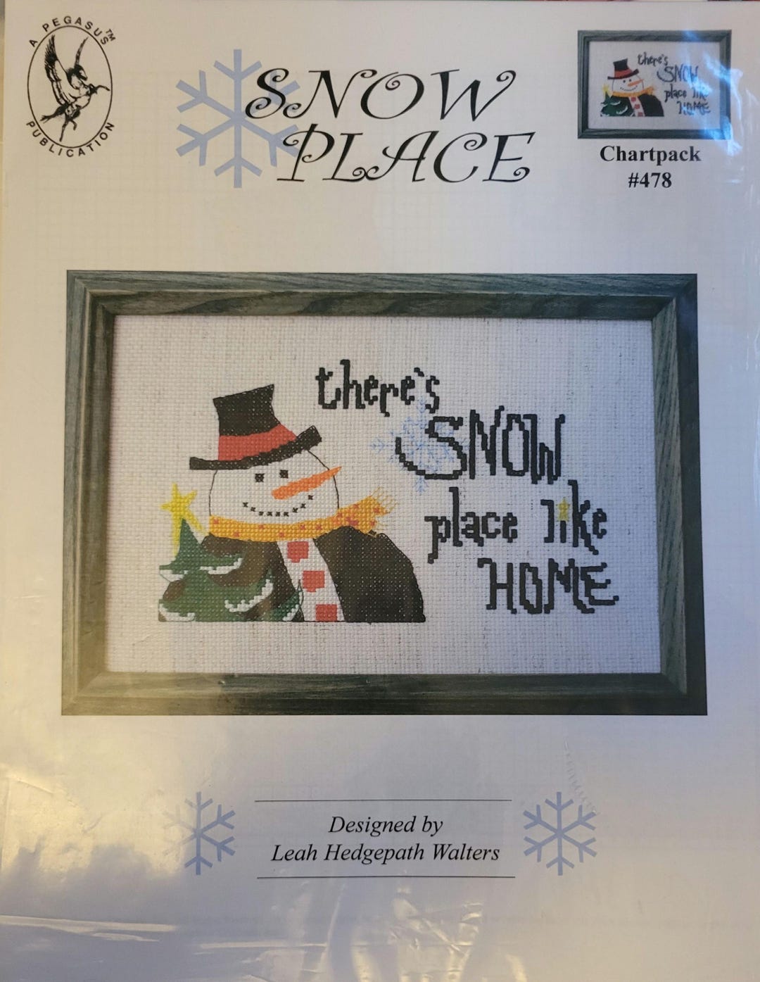 Theres Snow Place Like Home Cross Stitch Pattern. Free Shipping. Good ...