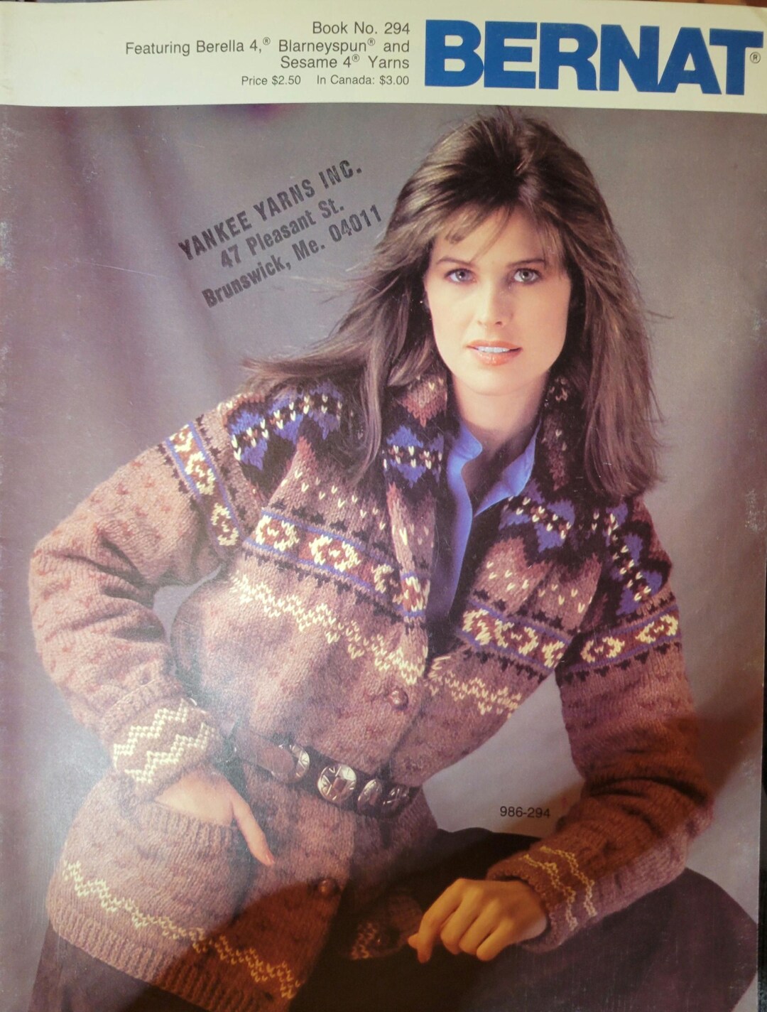 Bernat Berella Blarneyspun and Seaseme 4 Yarn Book 294 Knit Pattern ...