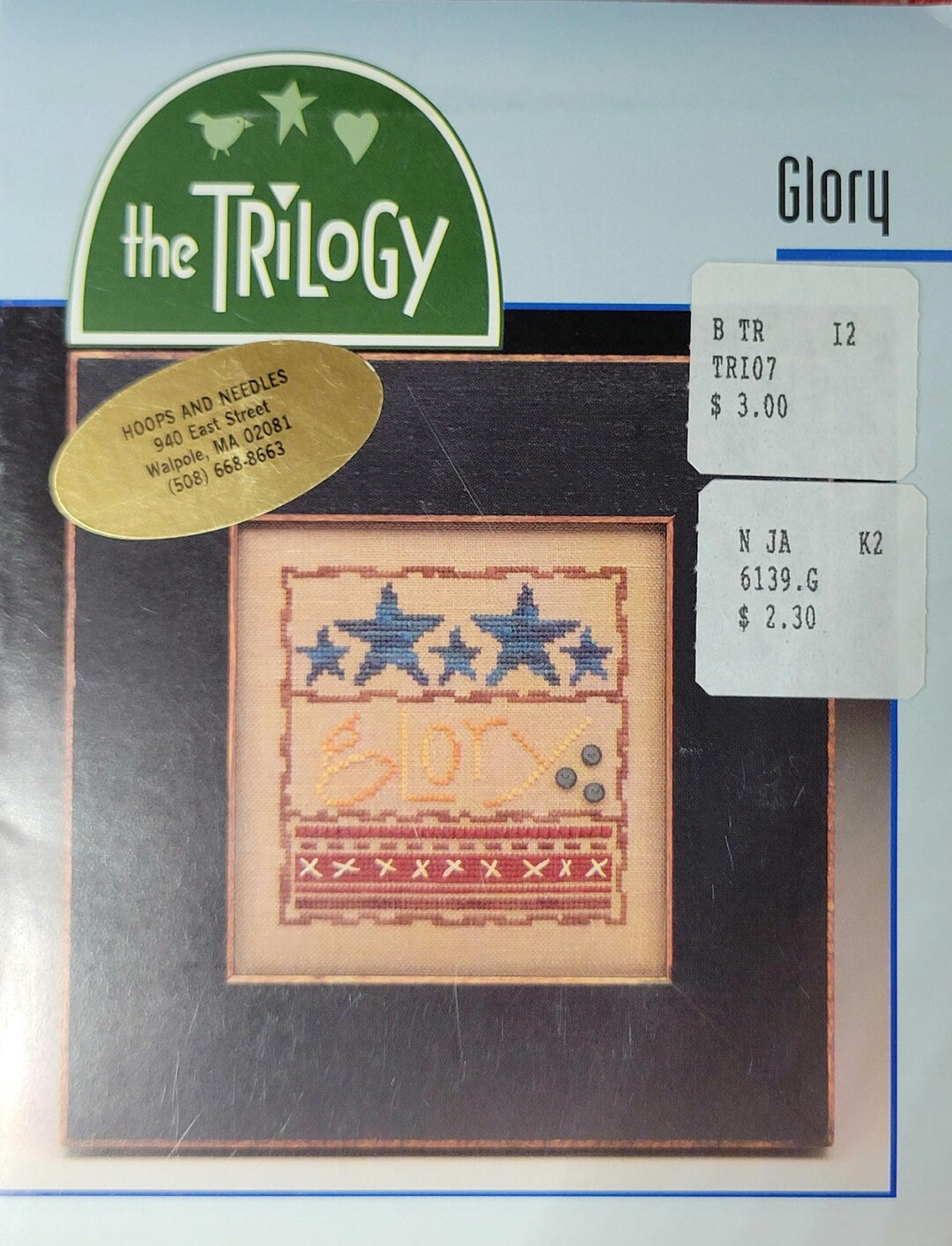 The Trilogy Glory Cross Stitch Pattern. FREE SHIPPING. Buttons Included ...
