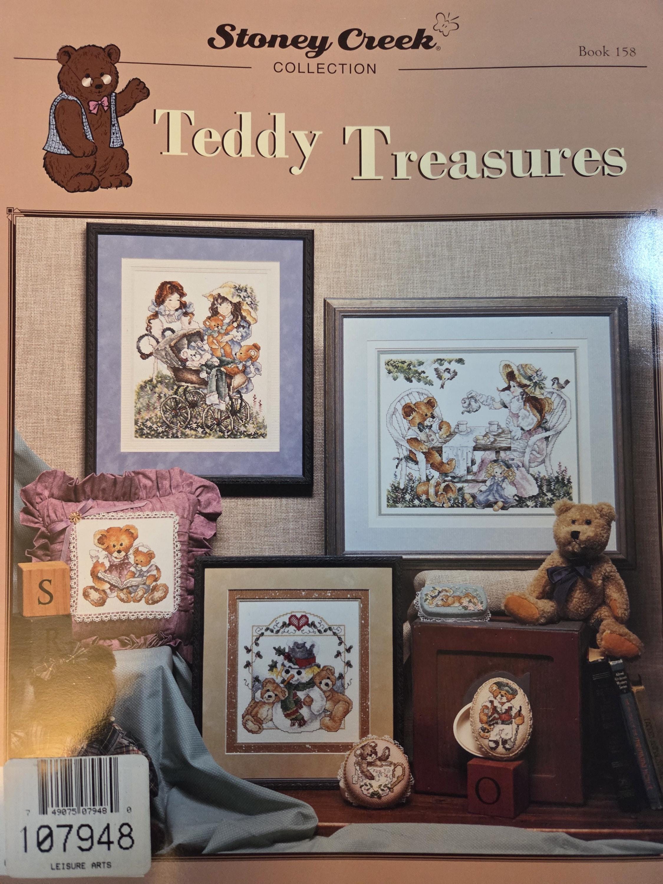 Stoney Creek Teddy Treasures Cross Stitch Pattern. FREE SHIPPING. Used ...