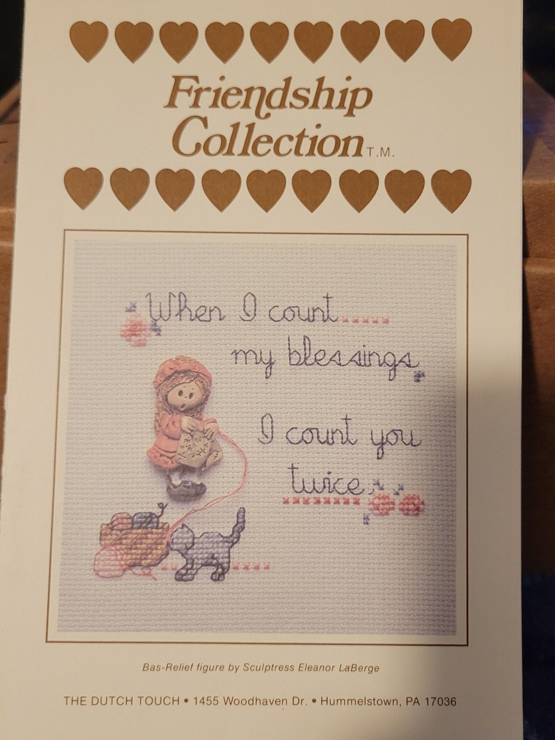 Vintage Friendship Collection Cross Stitch Pattern, Button Not Included ...