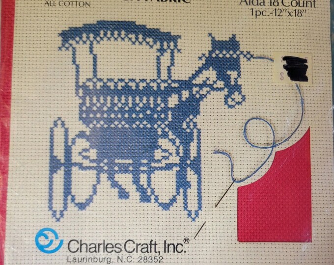 Charles Craft 18ct 12"x18" Aida Cloth Red. FREE SHIPPING. - Etsy