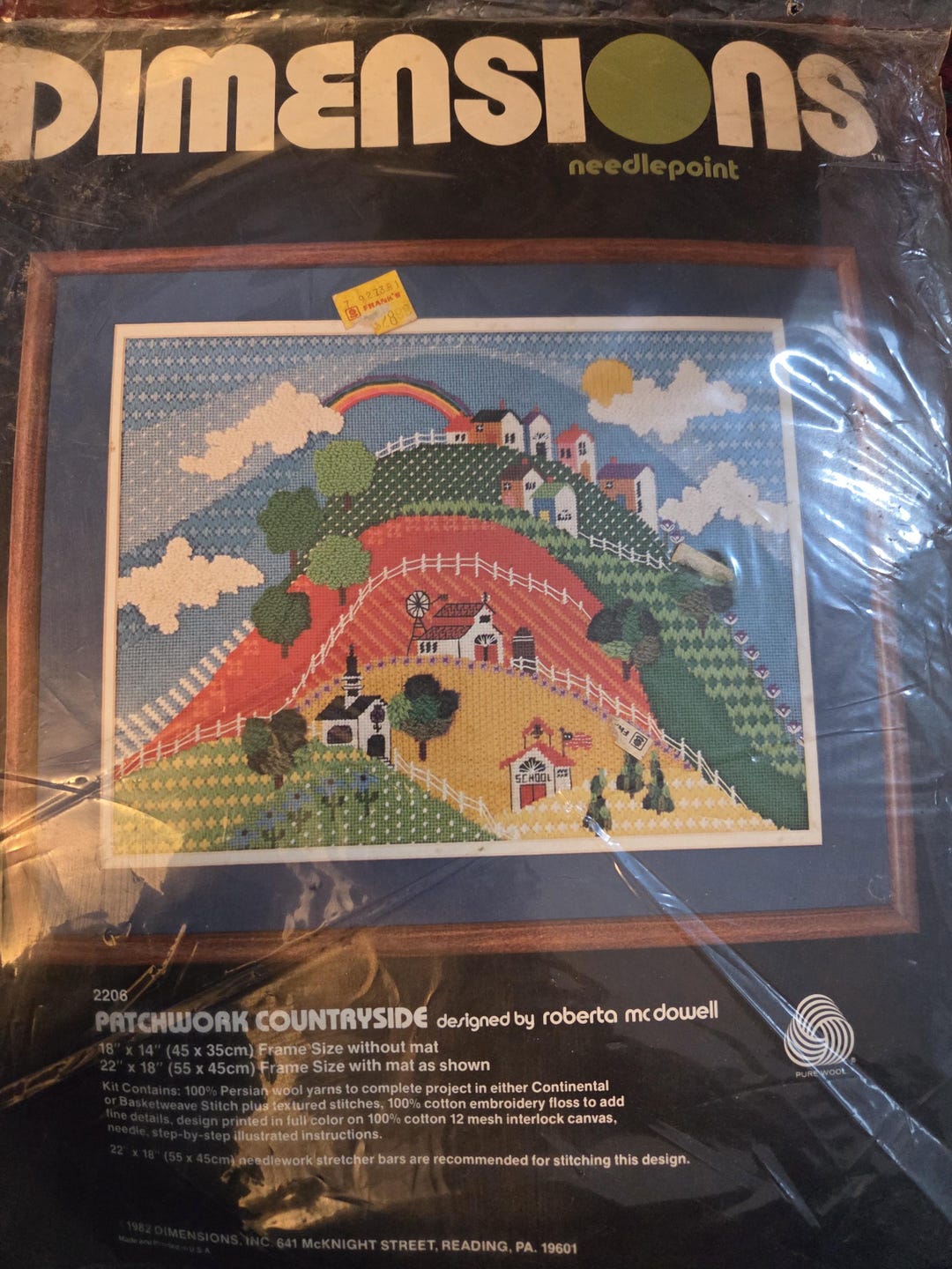 Dimensions Patchwork Countryside Needlepoint Kit. FREE SHIPPING. Good ...