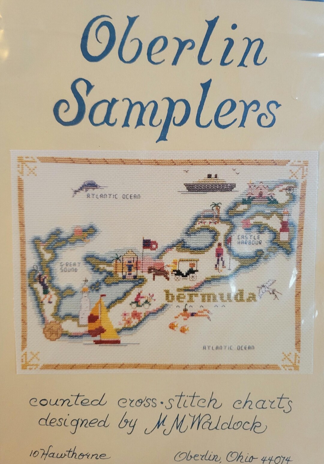 Oberlin Samplers Bermuda Cross Stitch Pattern. Good Condition. Free ...