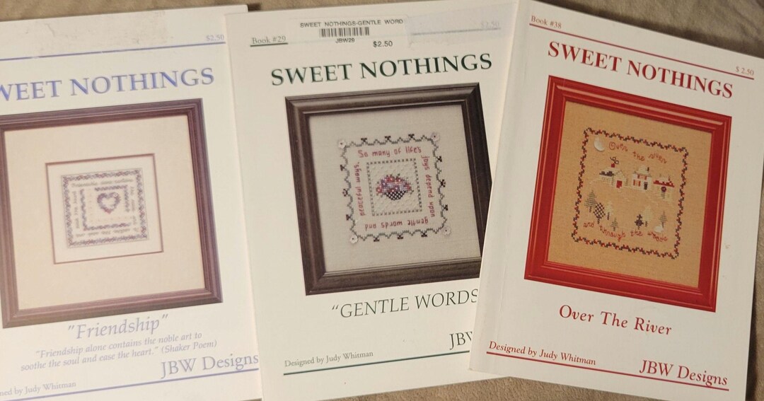 Sweet Nothings Mini Cross Stitch Pattern. Friendship, Gentle Words ...