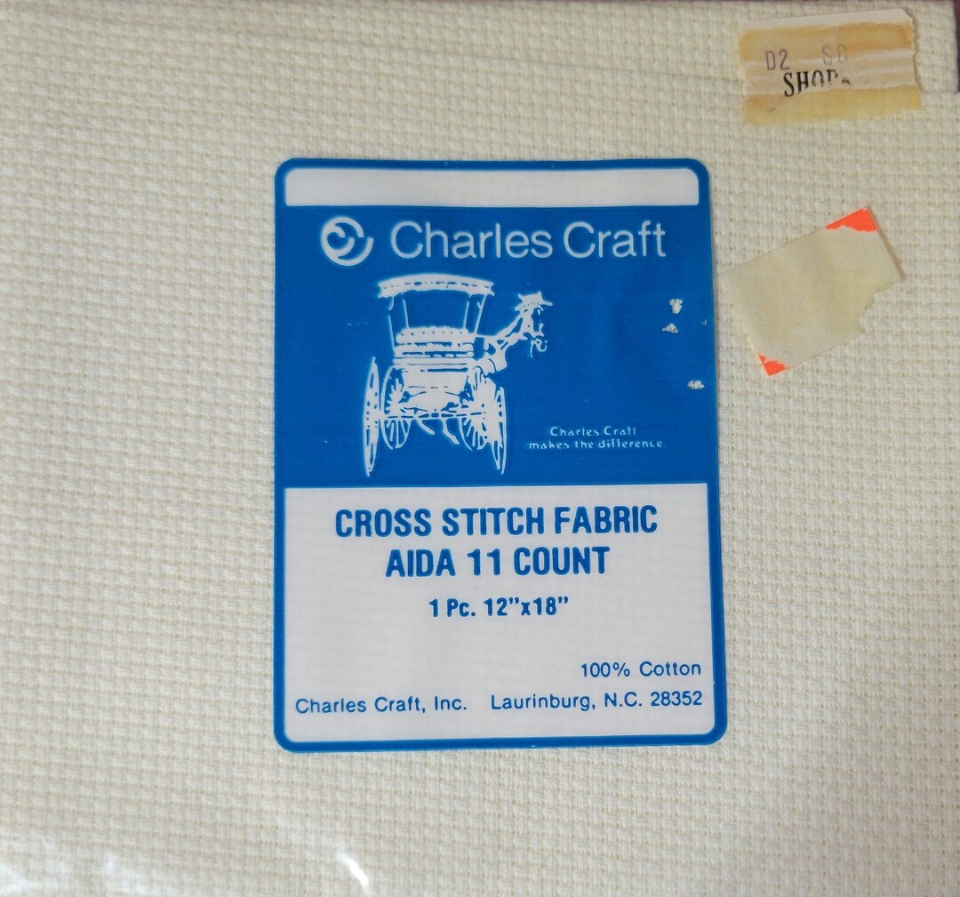 Charles Craft Aida Cloth 11ct 12"x18" off White. FREE SHIPPING. - Etsy