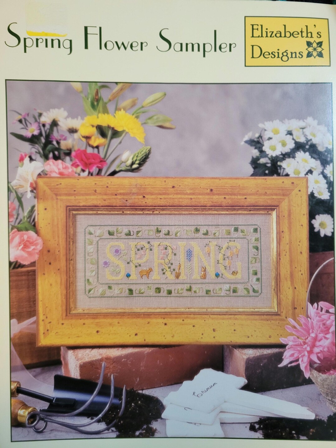 Elizabeths Designs Spring Flower Sampler Cross Stitch Pattern - FREE ...