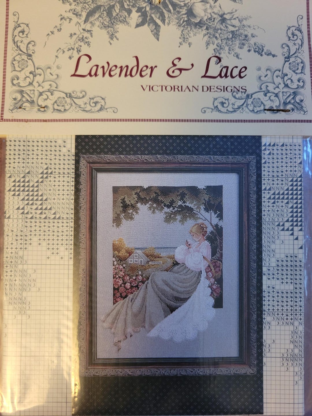 Lavender & Lace Nantucket Rose Cross Stitch Pattern. Good Condition ...