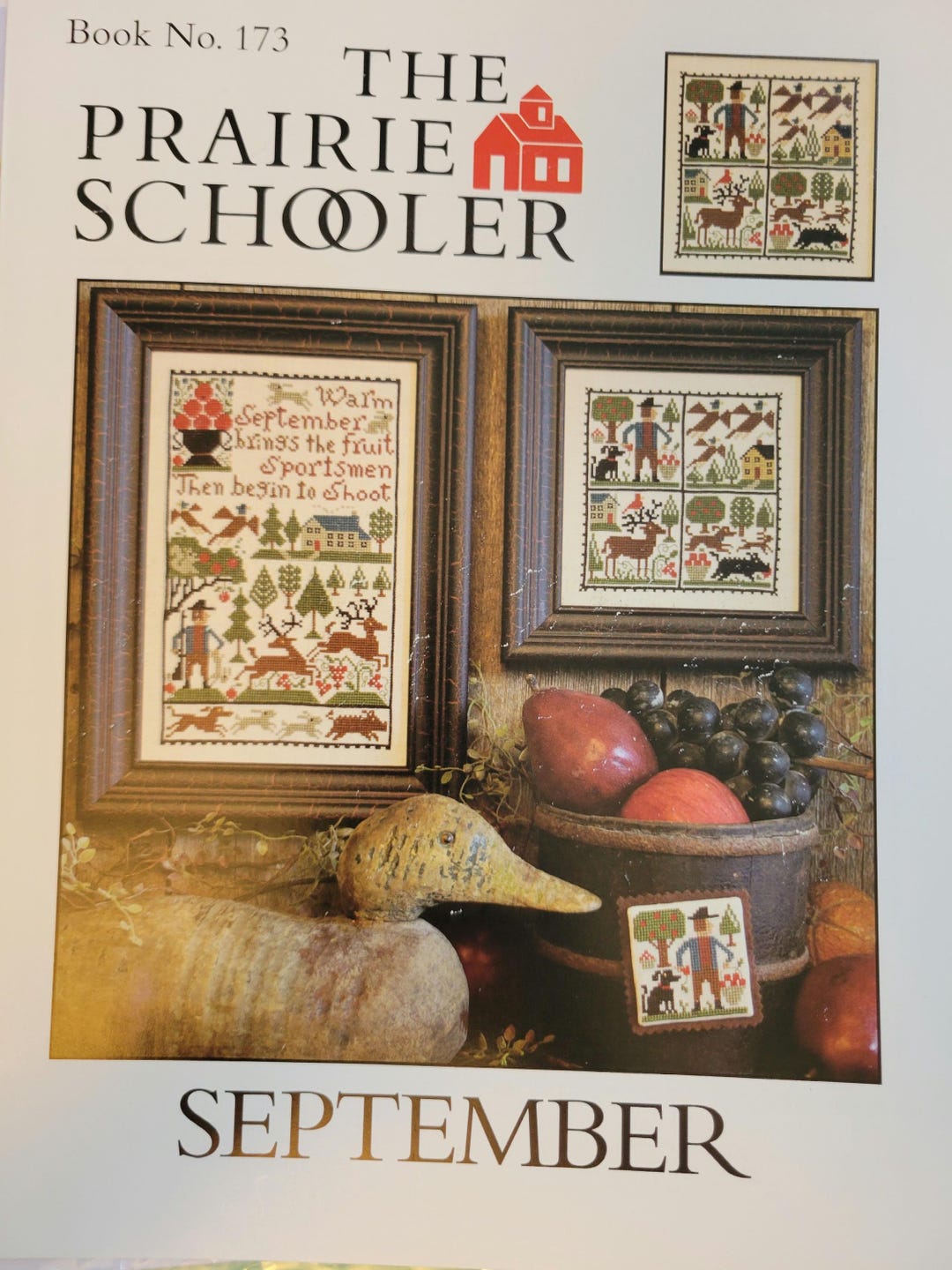 Prairie Schooler September Cross Stitch Pattern. FREE SHIPPING. Good ...