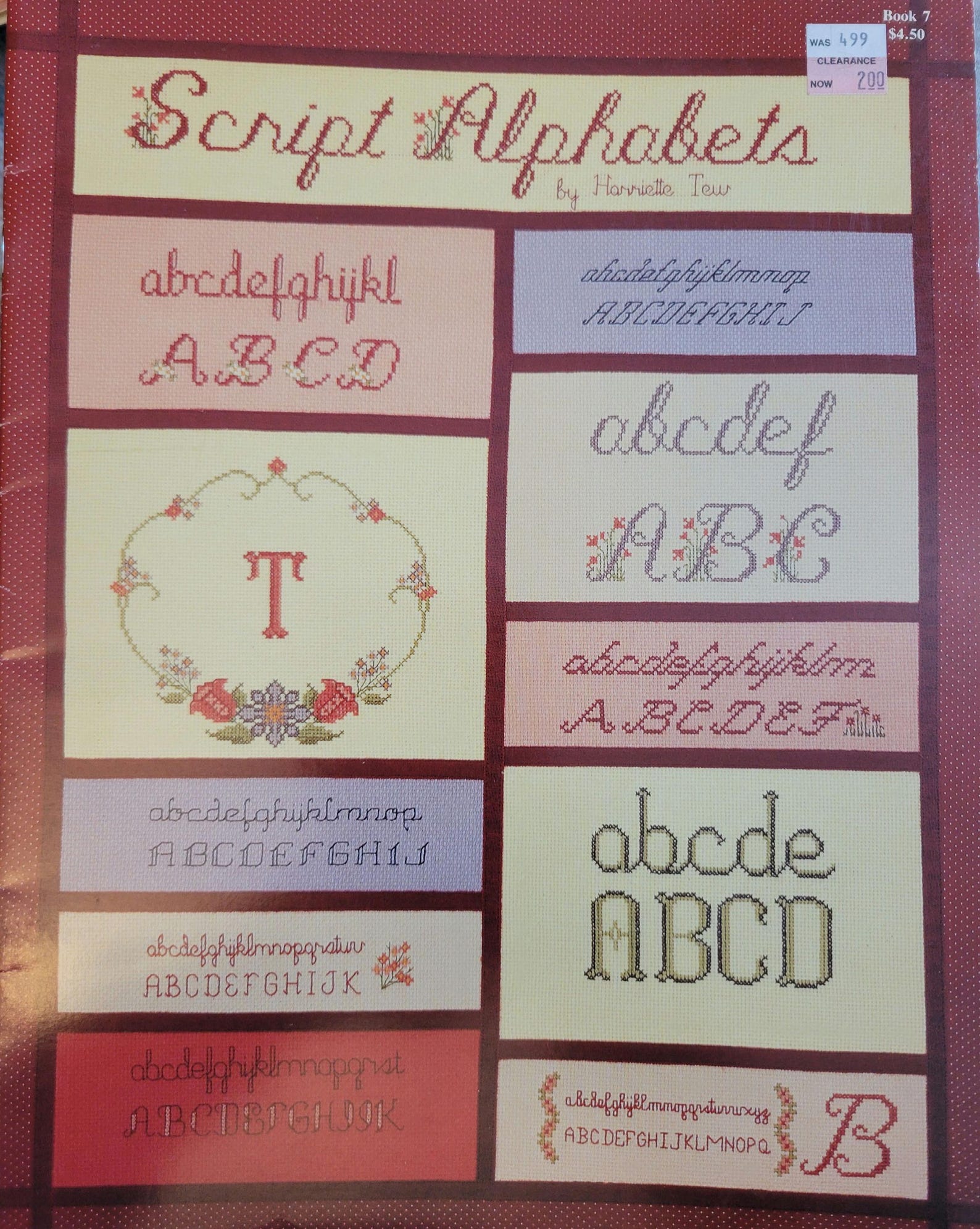 Script Alphabets Cross Stitch Pattern FREE SHIPPING - Etsy