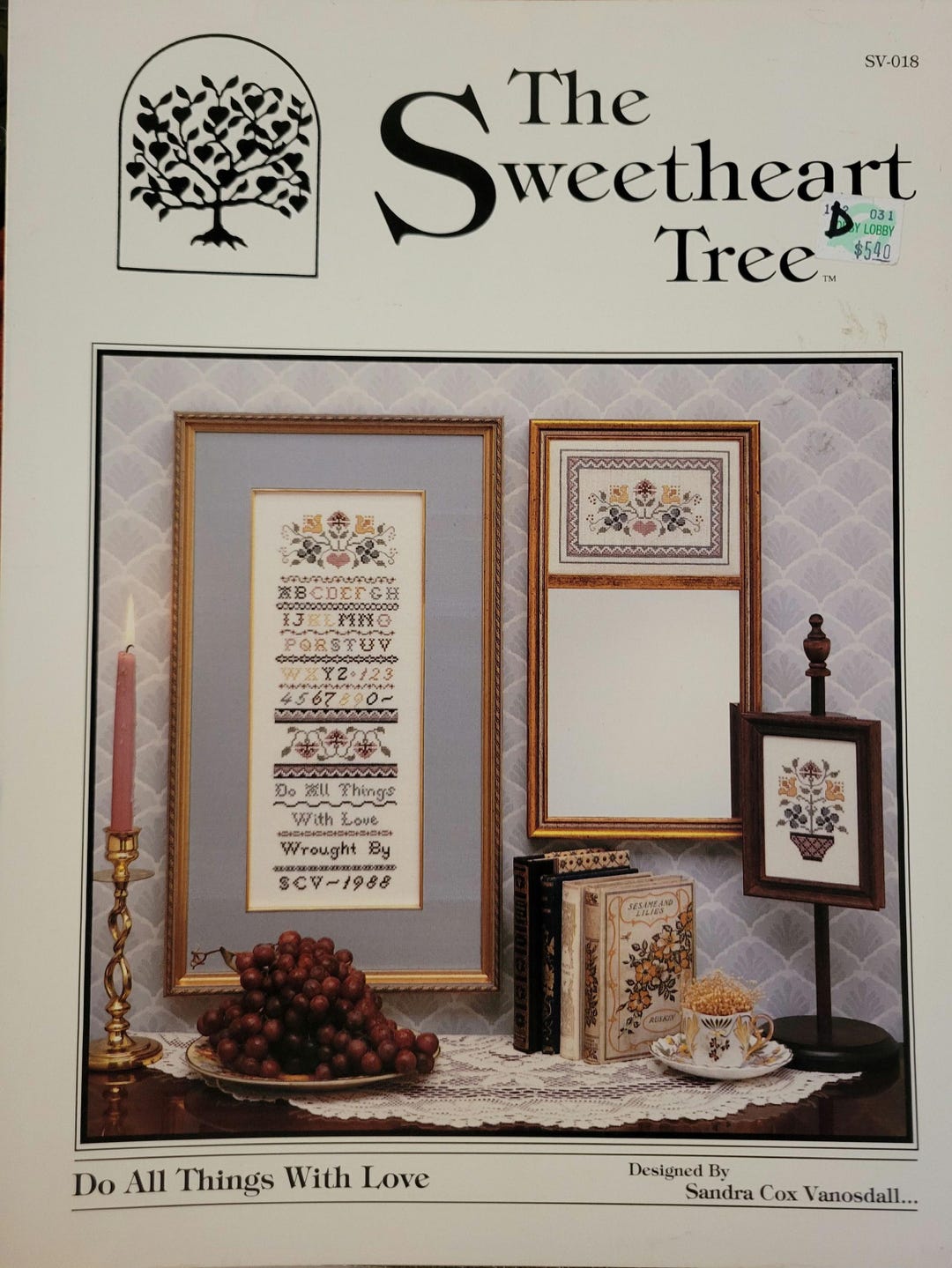 The Sweetheart Tree Do All Things With Love Cross Stitch Pattern - FREE ...