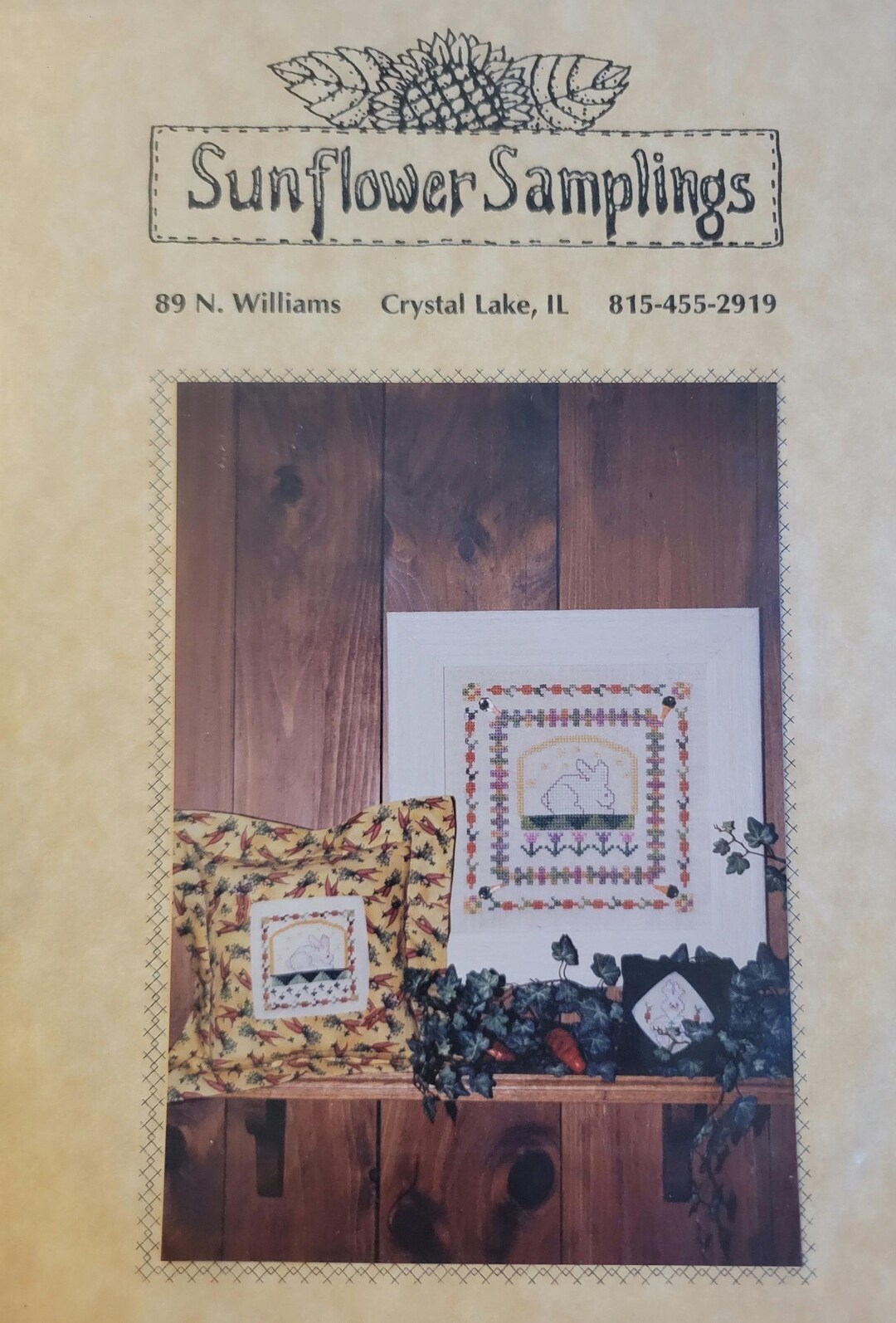 Sunflower Samplings Carrot Patch Cross Stitch Pattern. FREE SHIPPING ...