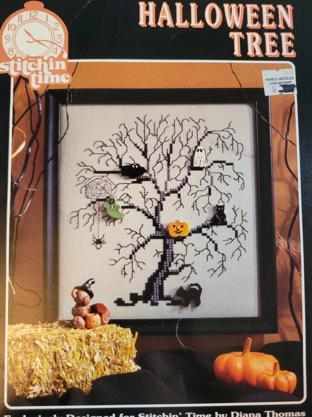 Stitchin Time Halloween Tree Cross Stitch Pattern. FREE SHIPPING. Used ...