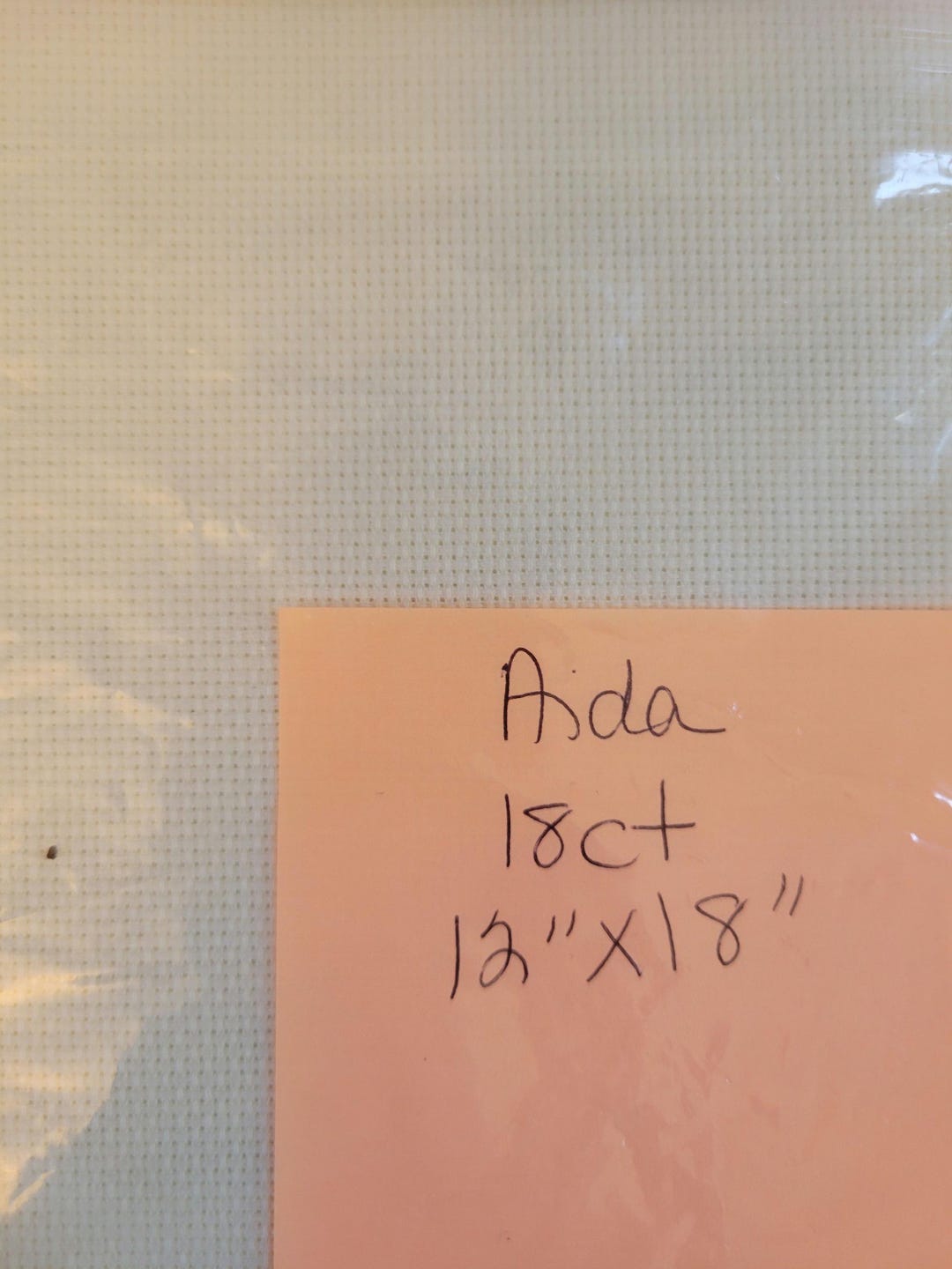 Aida Cloth 18 Ct 12x18 Ecru. FREE SHIPPING. - Etsy