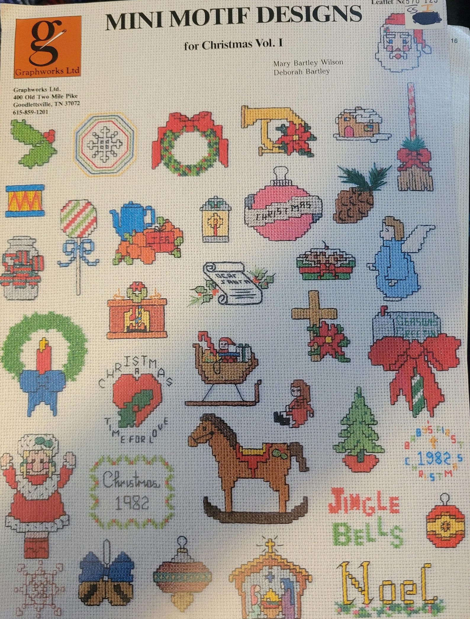 Graphworks Ltd Mini Motif Designs for Christmas Vol 1 Cross Stitch ...