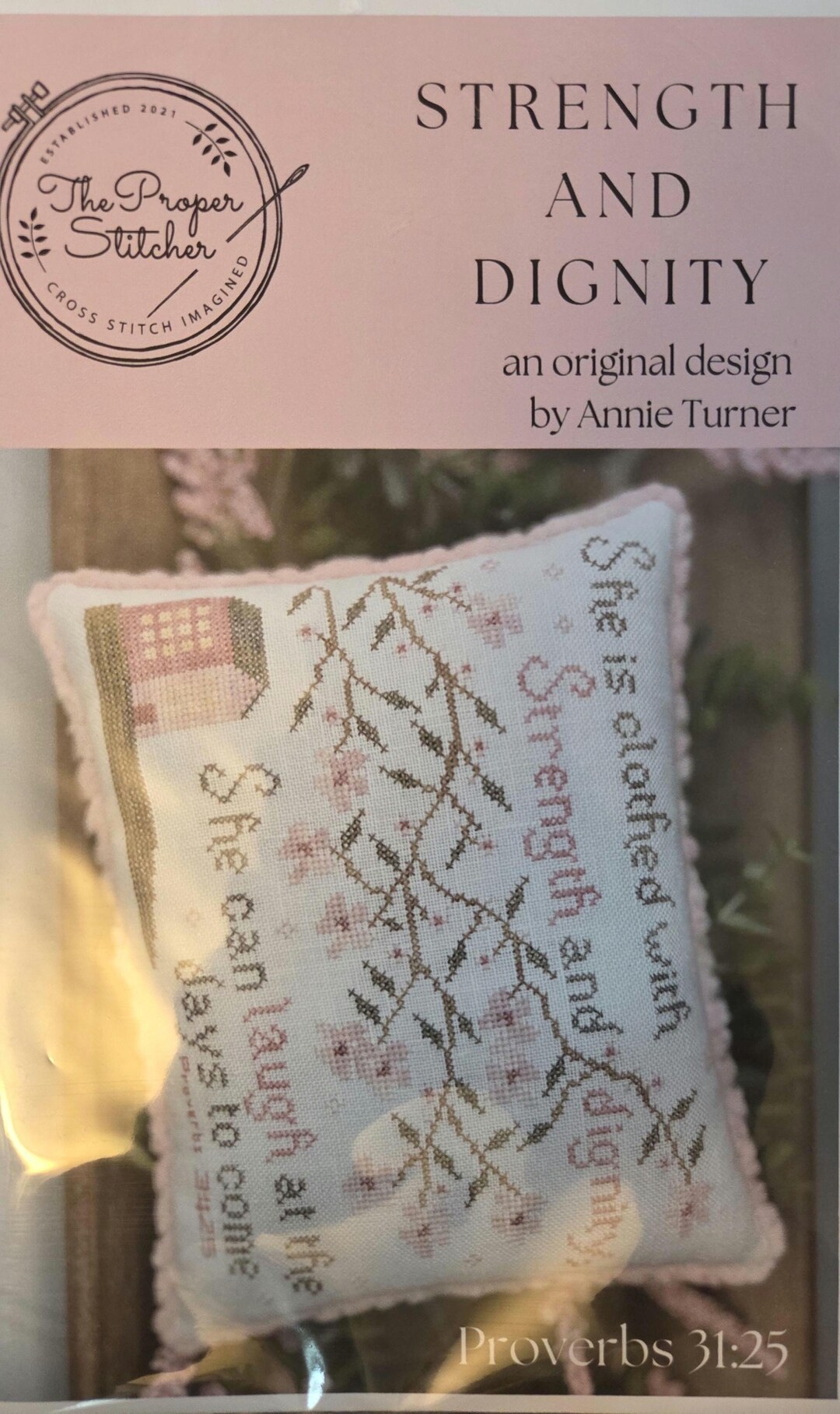 The Proper Stitcher Strength and Dignity Cross Stitch Pattern. FREE ...