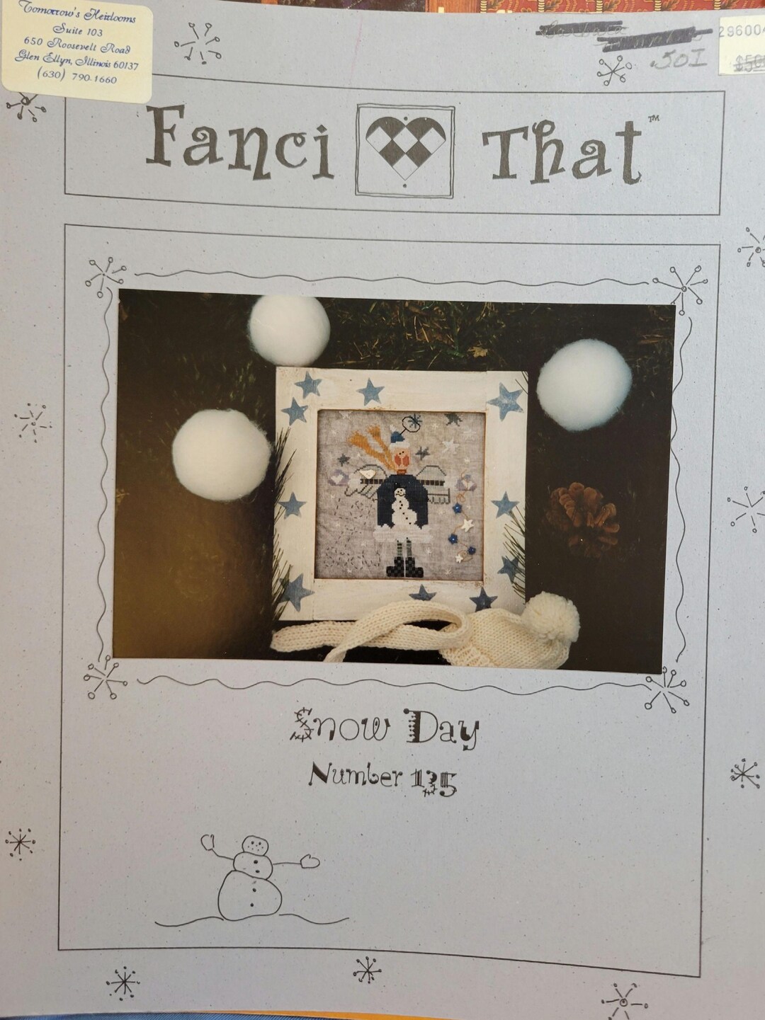 Vintage Fanci That Snow Day Cross Stitch Pattern Book. FREE SHIPPING ...
