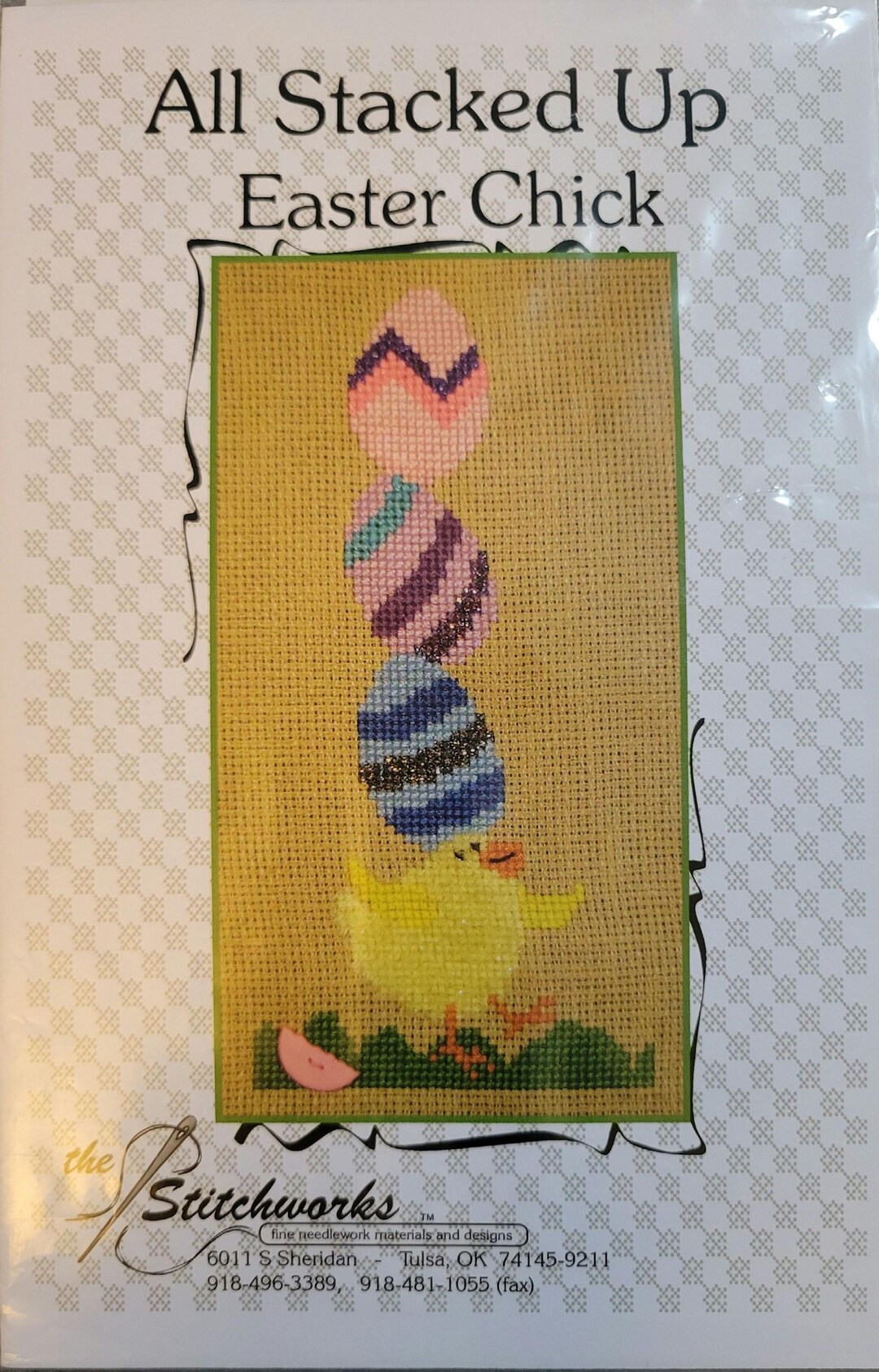 Stitchworks All Stacked up Easter Chick Cross Stitch Pattern. Free ...
