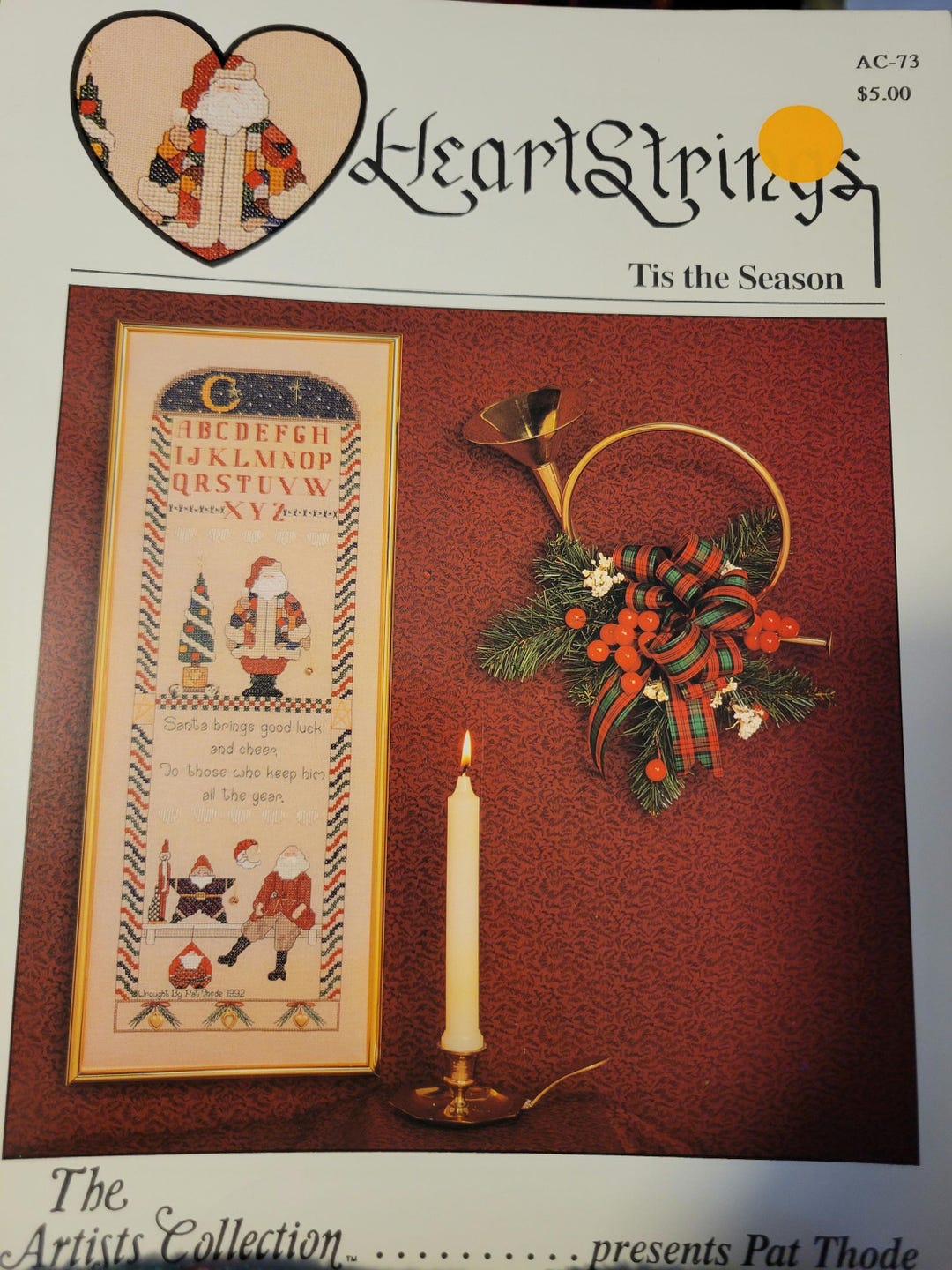 Vintage Heartstrings Tis the Season Cross Stitch Pattern Book. Free SHIPPING. - Etsy