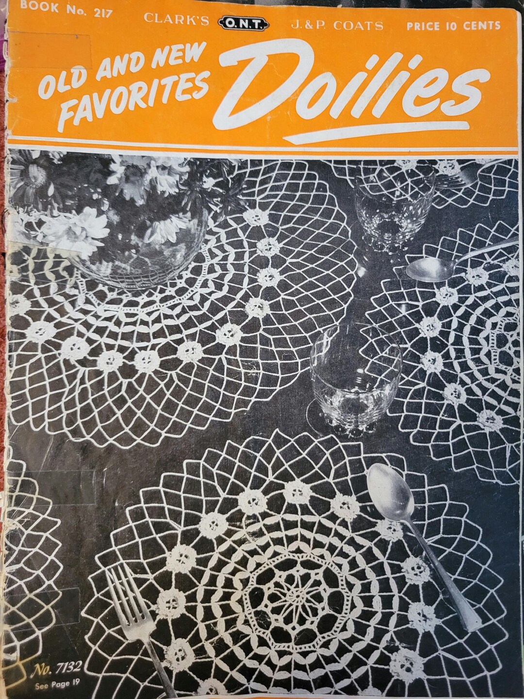 Vintage C 1944 Crochet Doilies Book No 217. Crochet Pattern. FREE ...