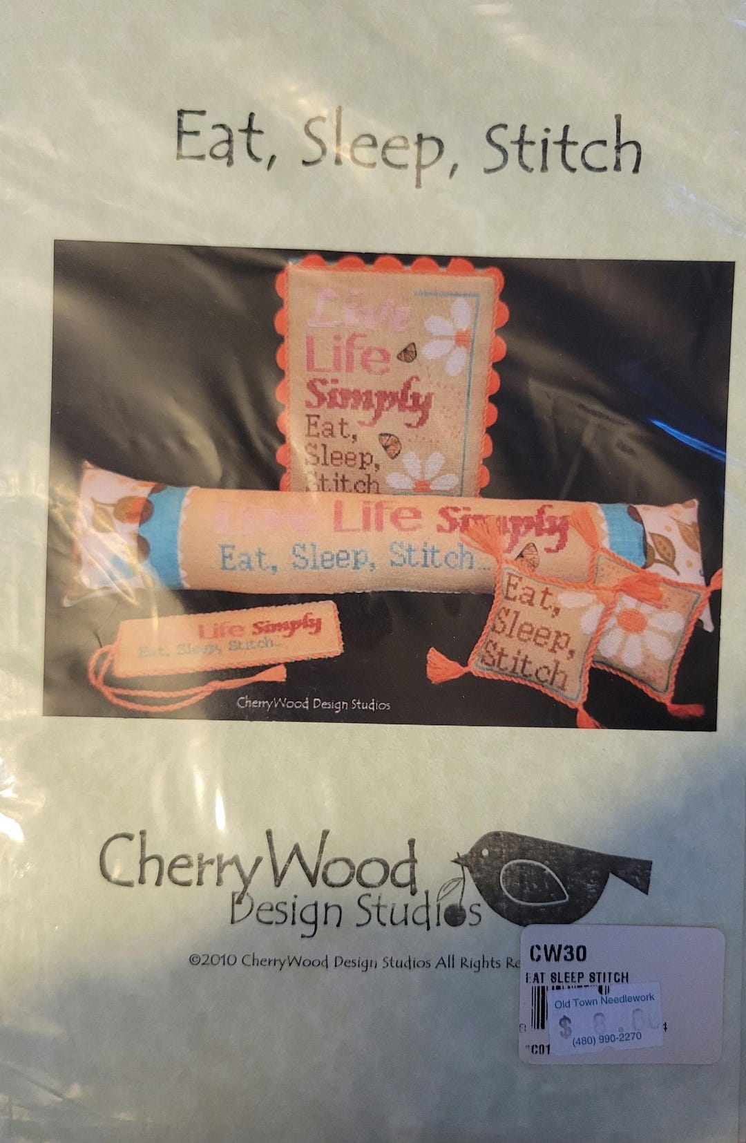 Cherry Wood Design Eat, Sleep, Stitch Cross Stitch Pattern. FREE ...