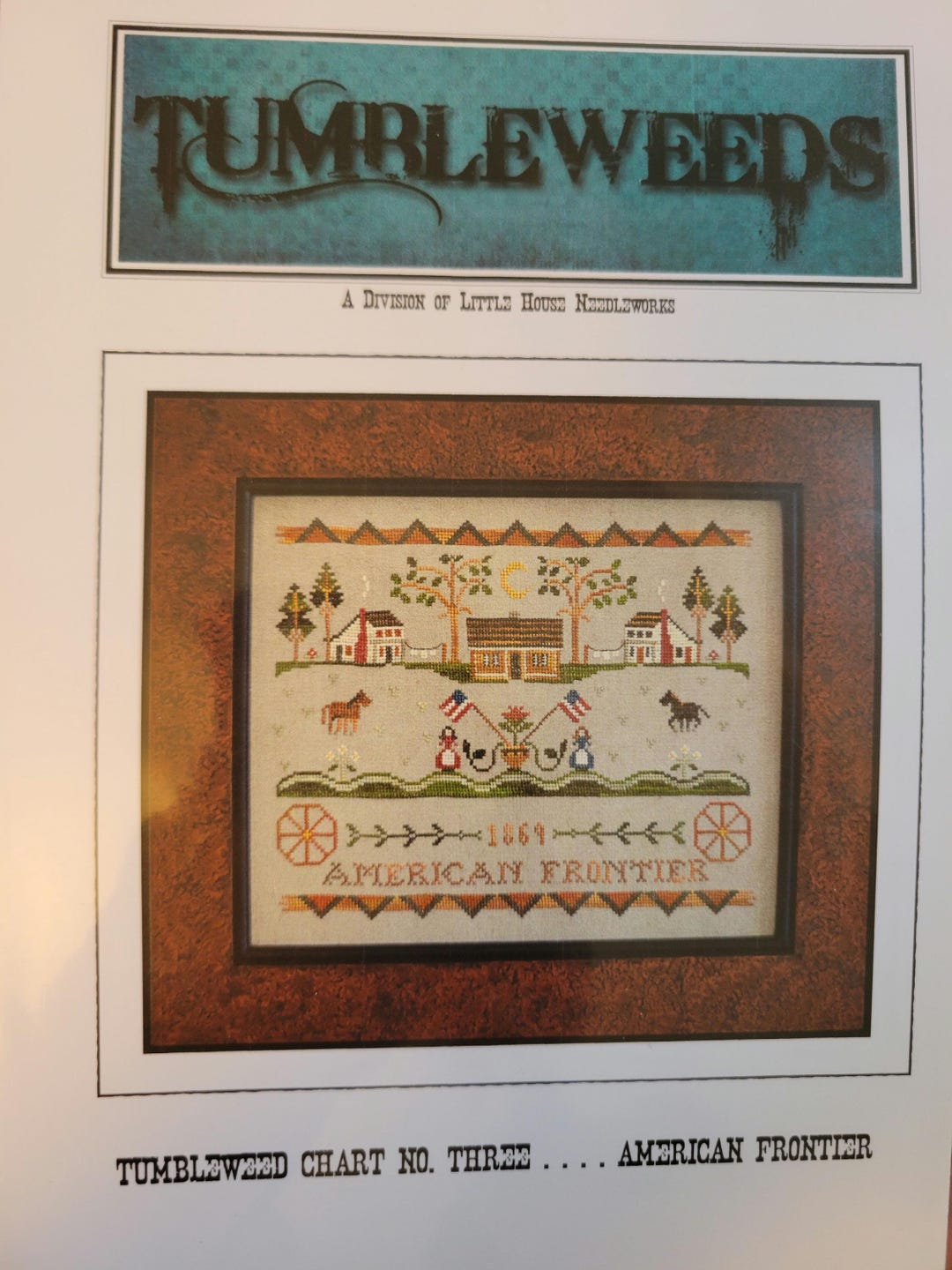 Tumbleweeds American Frontier Cross Stitch Pattern - FREE SHIPPING - Etsy