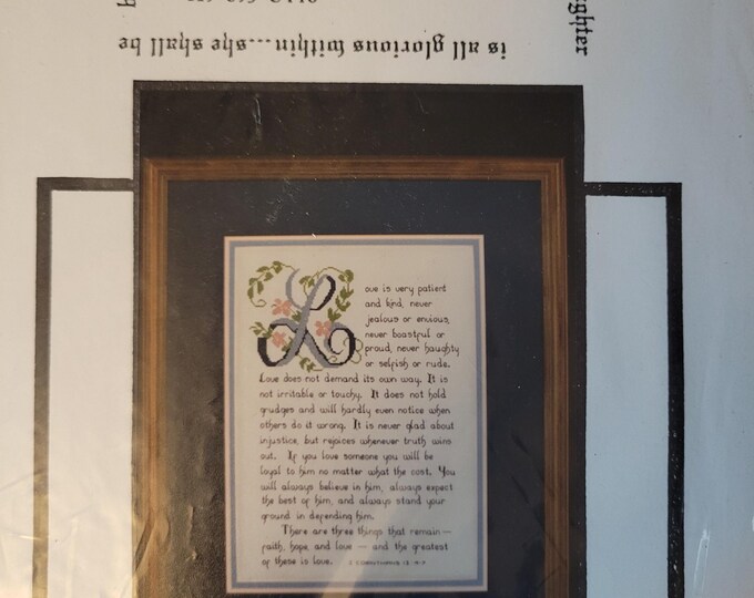 Linda Wilson Scriptures Corinthians Counted Cross Stitch Kit. FREE ...
