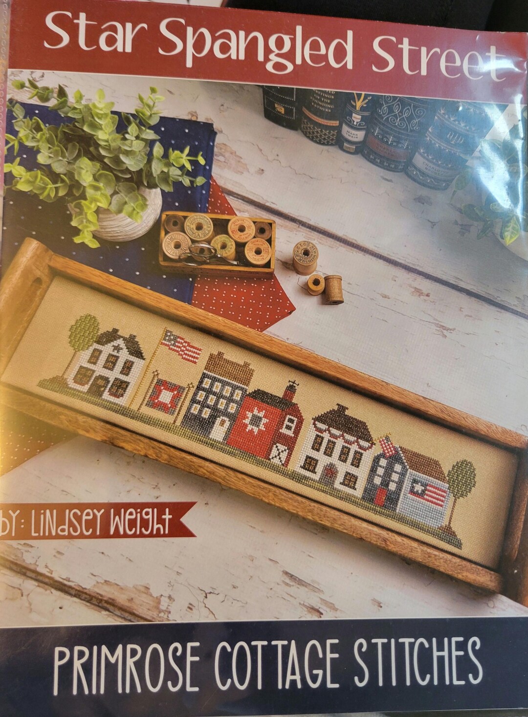 Primrose Cottage Stitches Star Spangled Street Cross Stitch Pattern ...