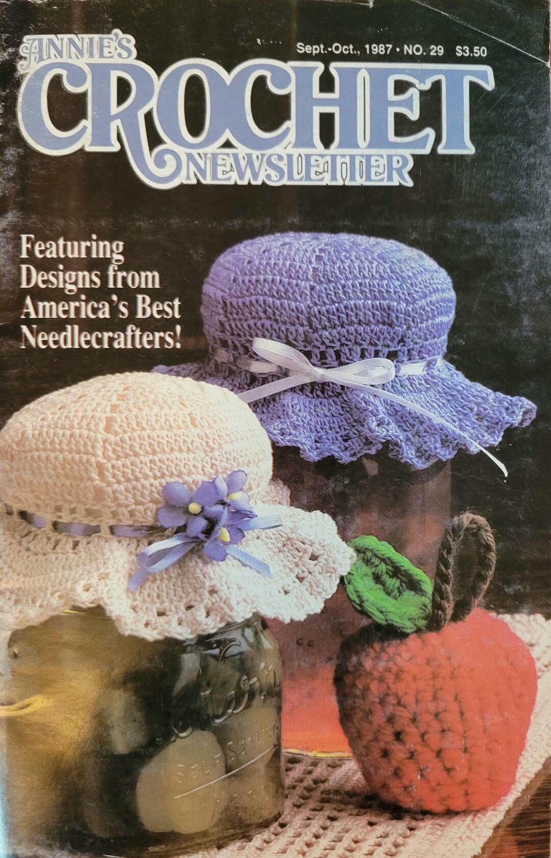 Annies Crochet Newsletter Sept - Oct 1987. No 29. FREE SHIPPING. Old ...