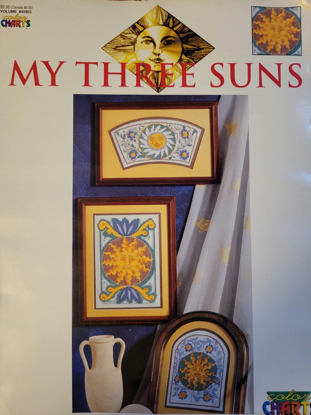 My Three Suns Cross Stitch Pattern. FREE SHIPPING. Very Used Condition ...
