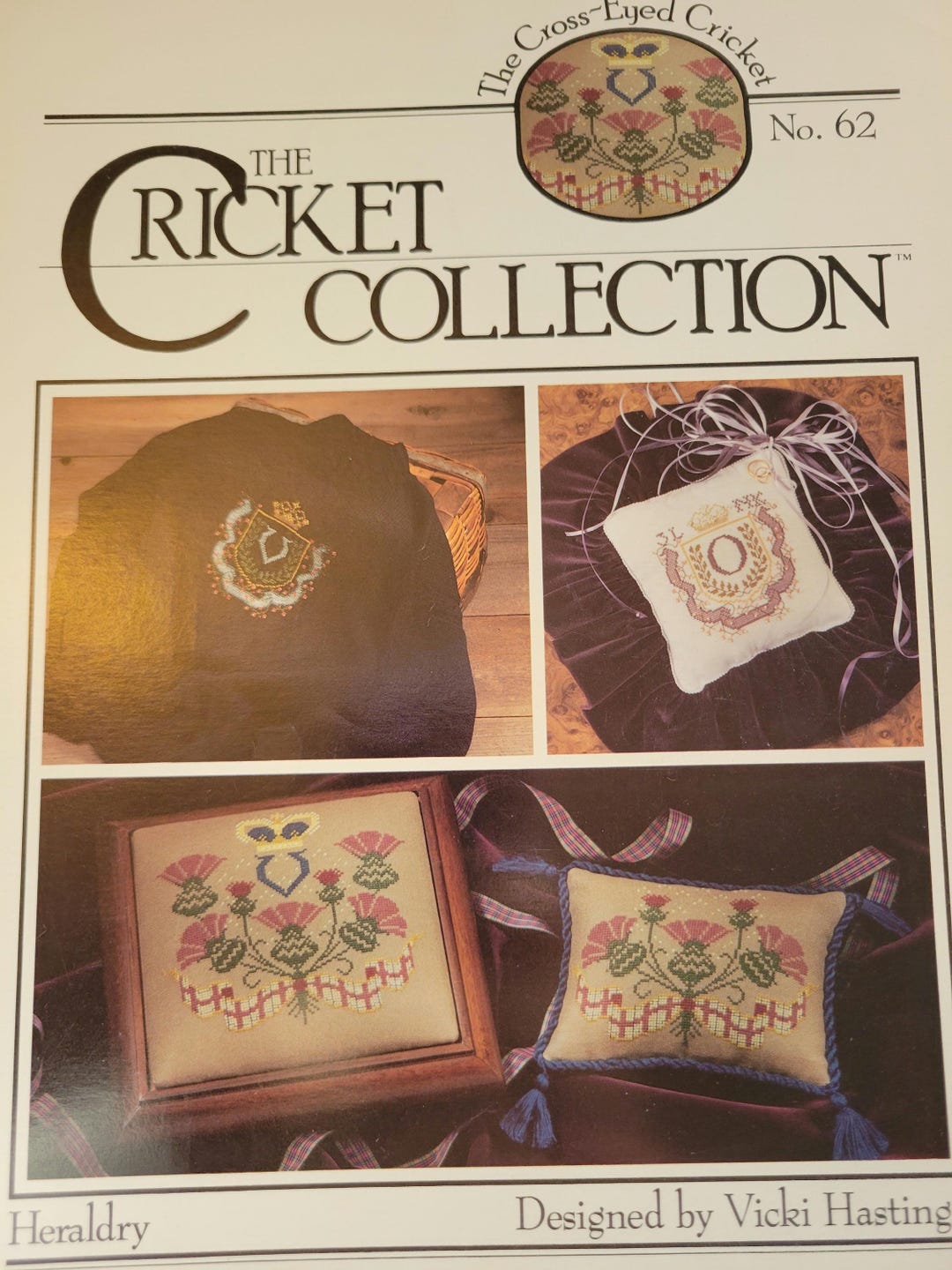 The Cricket Collection Heraldry Cross Stitch Pattern. FREE SHIPPING. - Etsy