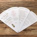 Sets of 10 Petal Panel Wedding Program Fan - Etsy