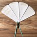 Sets of 10 Petal Panel Wedding Program Fan - Etsy
