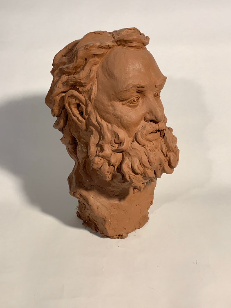 Custom Sculpture Bust Plaster Portrait Optional Patina | Etsy
