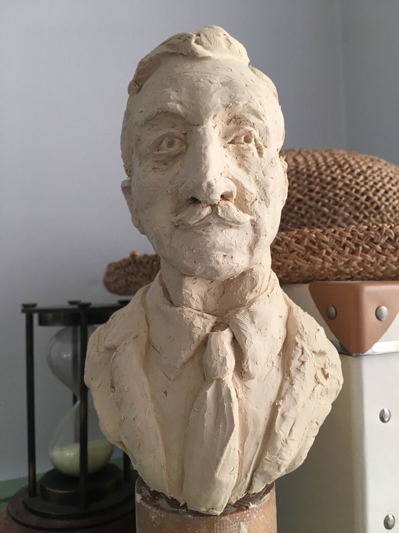 Custom Sculpture Bust Plaster Portrait Optional Patina | Etsy