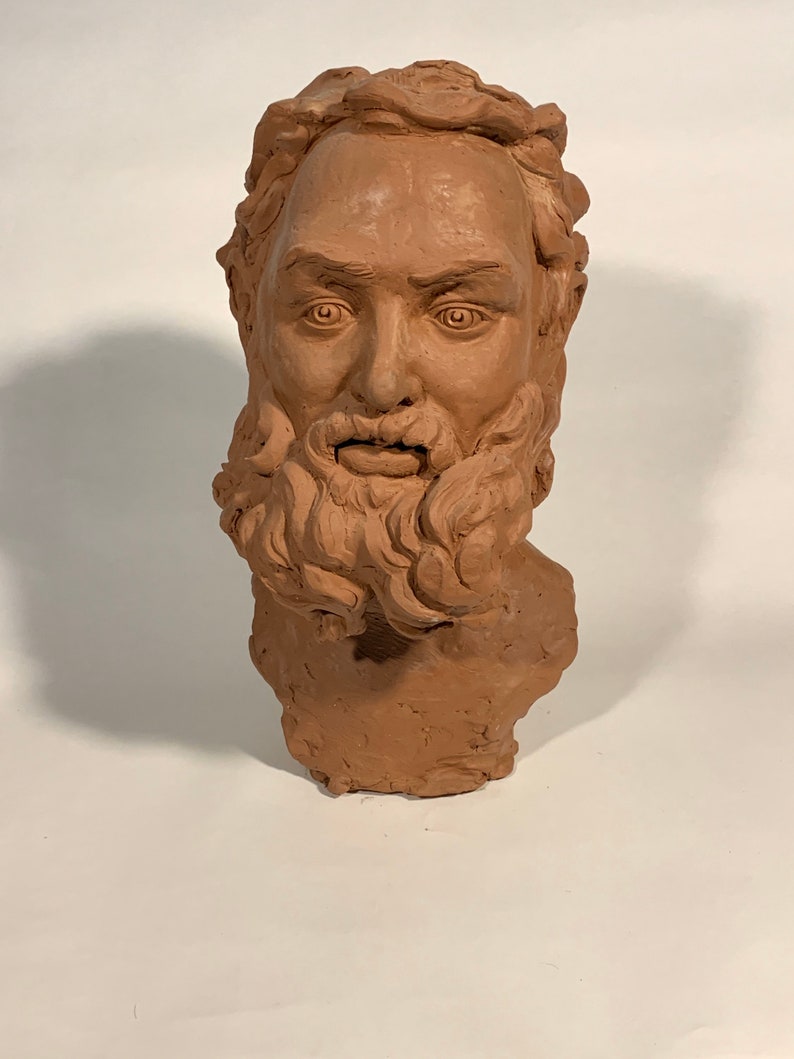 Custom Sculpture Bust Plaster Portrait Optional Patina | Etsy