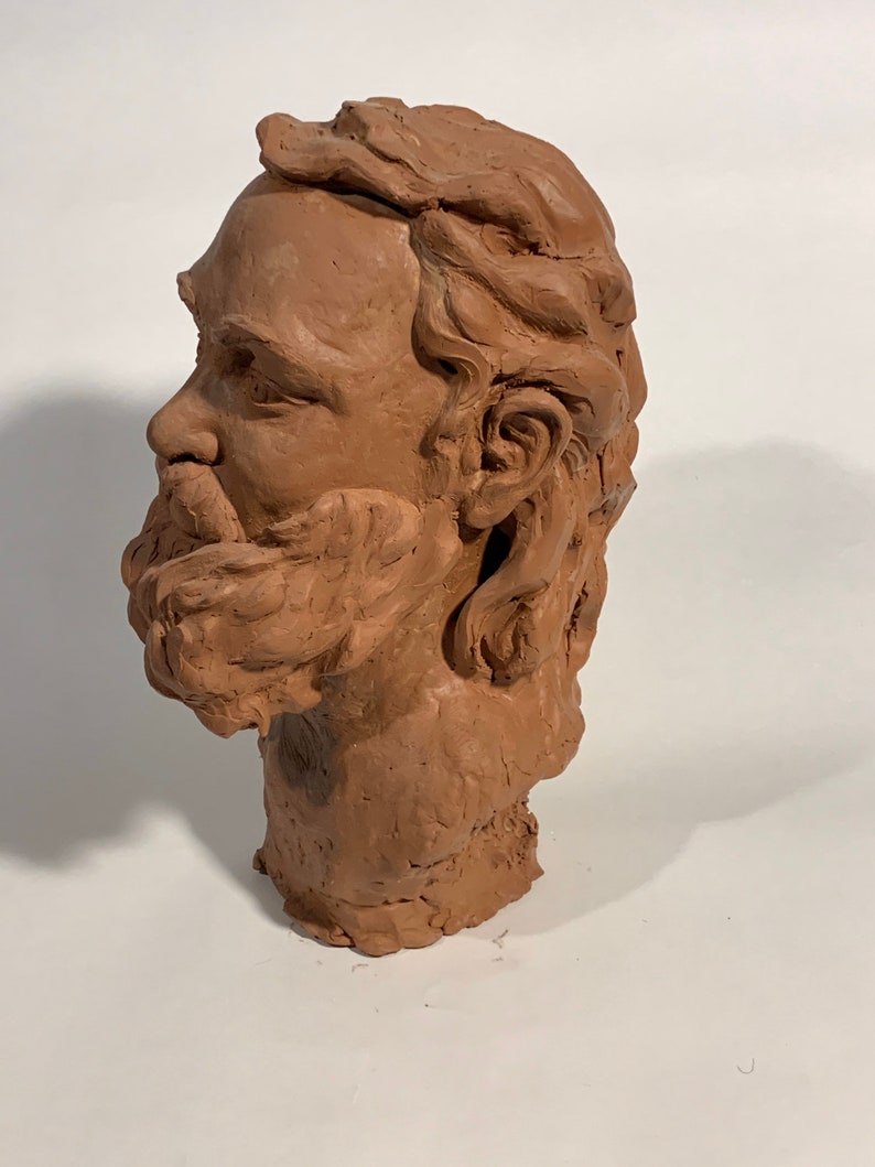 Custom Sculpture Bust Plaster Portrait Optional Patina | Etsy