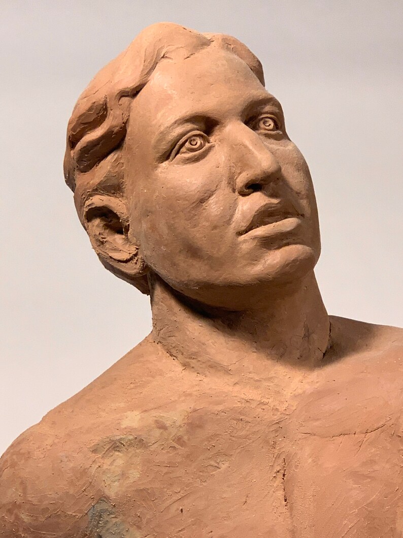 Custom Sculpture Bust Plaster Portrait Optional Patina | Etsy
