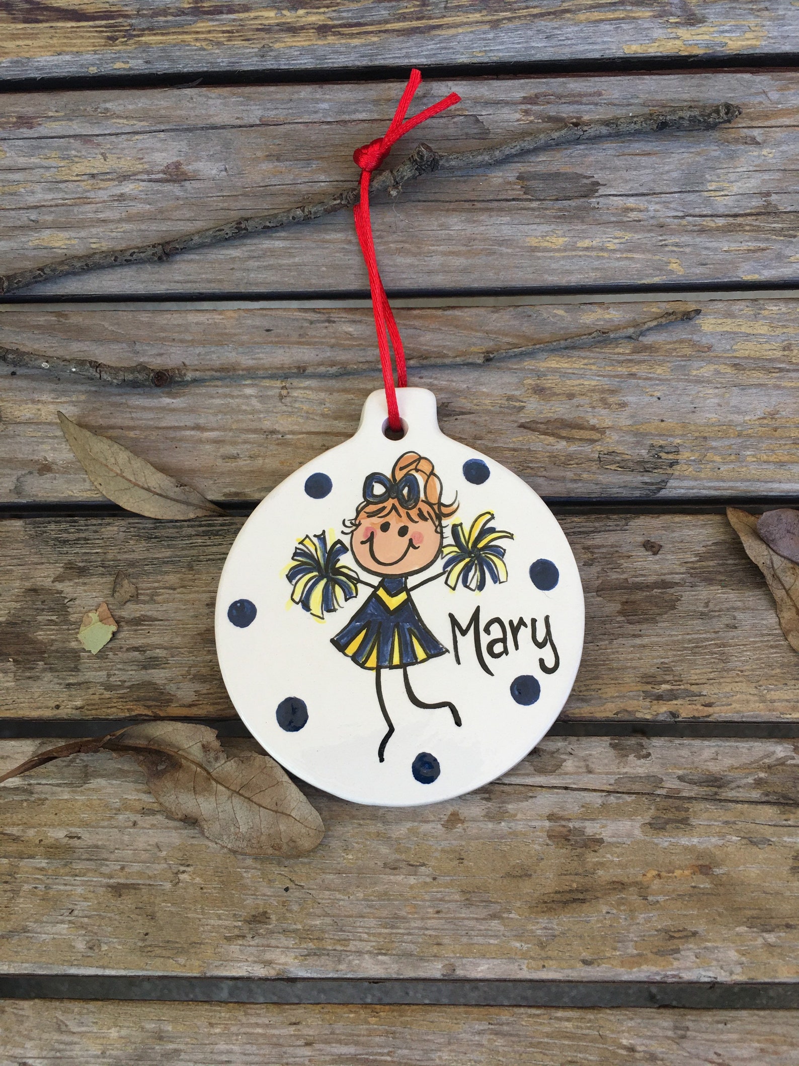 Personalized Cheerleading Kids Activity Christmas Tree Ornament - Etsy