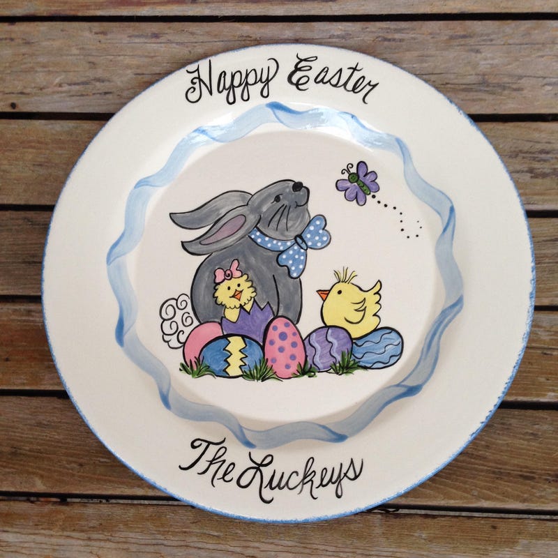 Easter Plate - Etsy