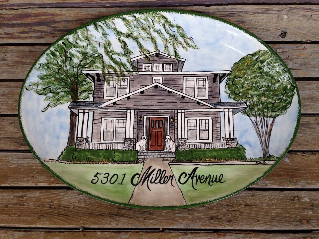 House Plate - Etsy