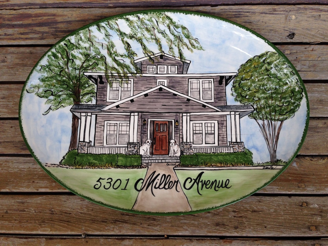 House Plate - Etsy