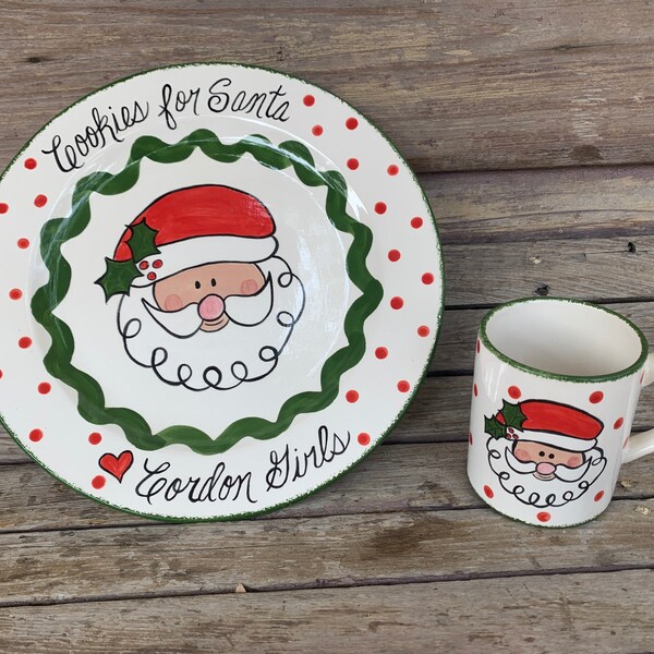 Ceramic Santa - Etsy