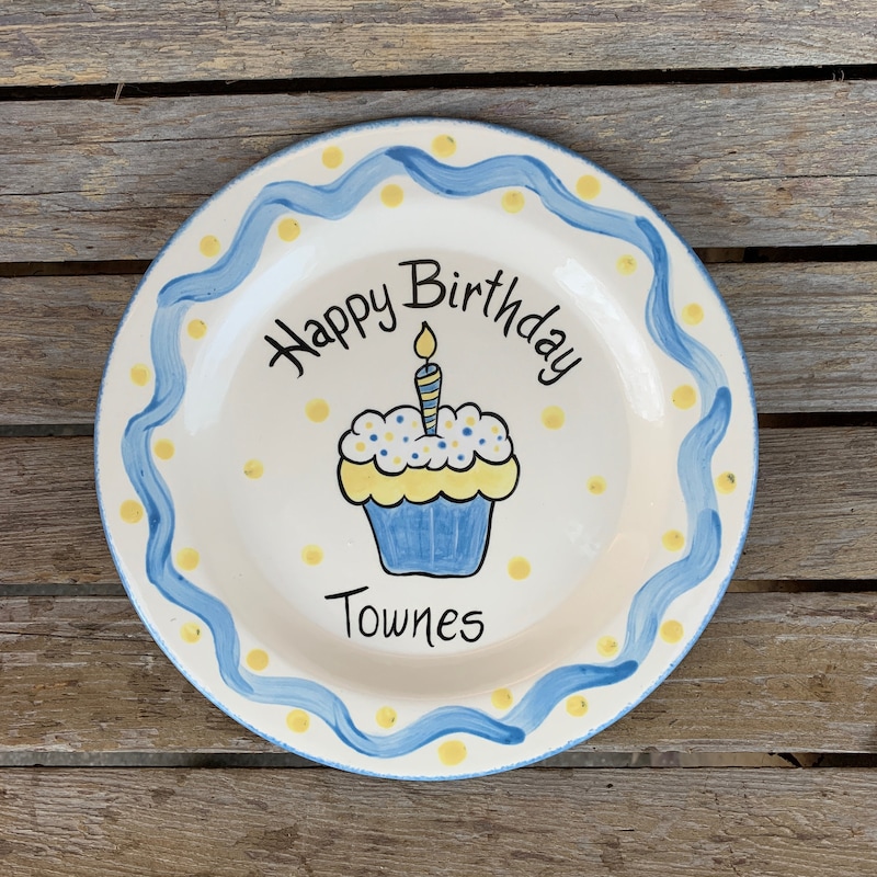 Birthday Plate - Etsy