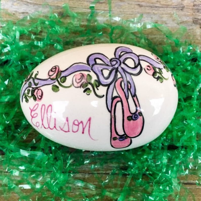Ballet Egg Personalized Ceramic Easter Eggs - Etsy