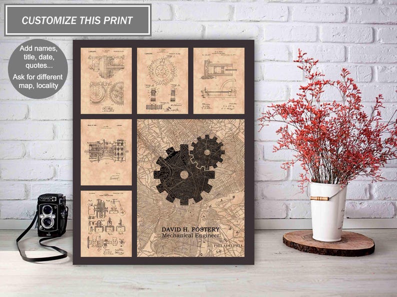 Personalized Mechanical Engineer Gift, Engineer Graduation, Engineering ...